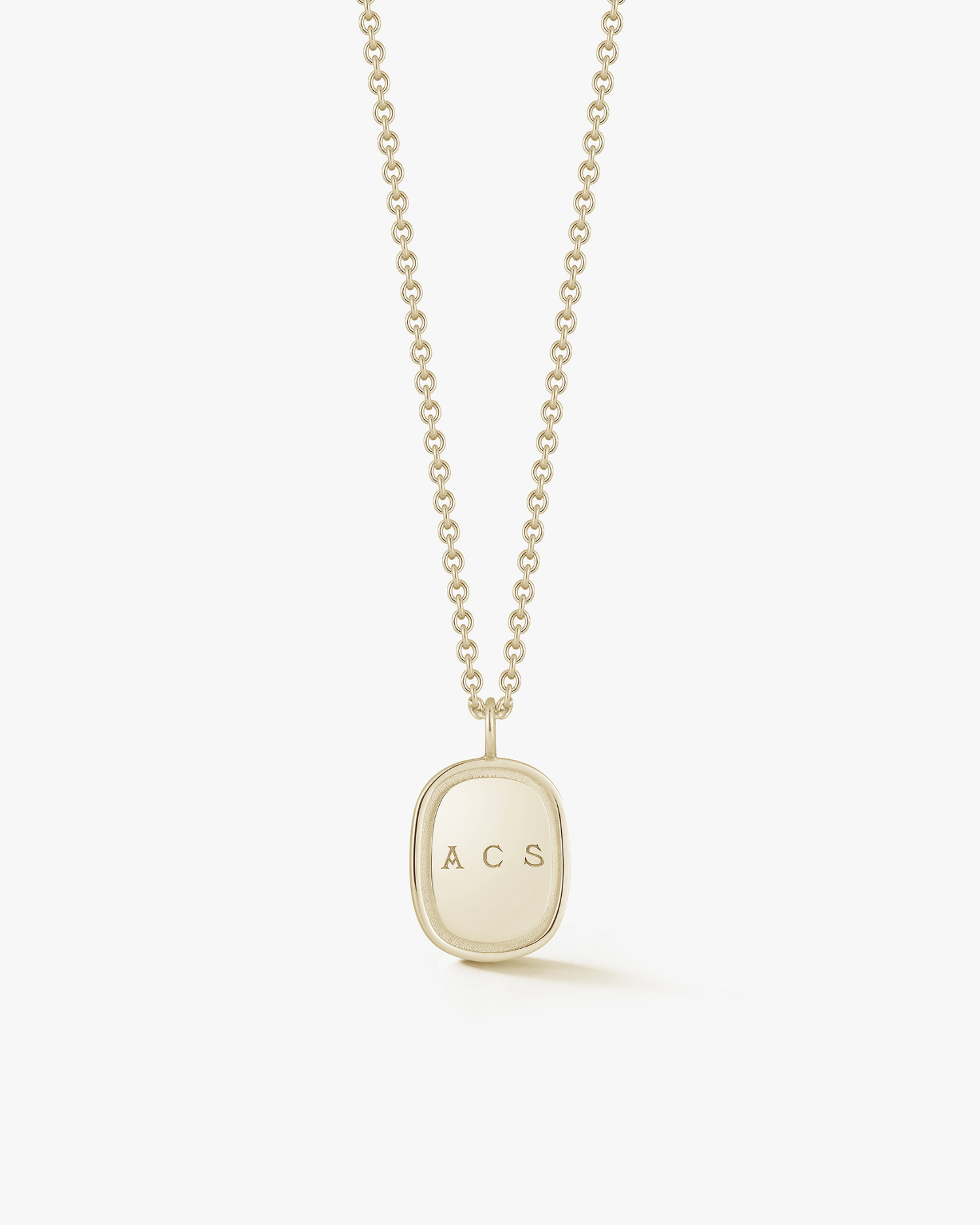 Large Oblong Pendant in Gold | love billy